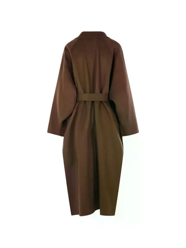 Dusan Belted Cashmere Coat - Brown