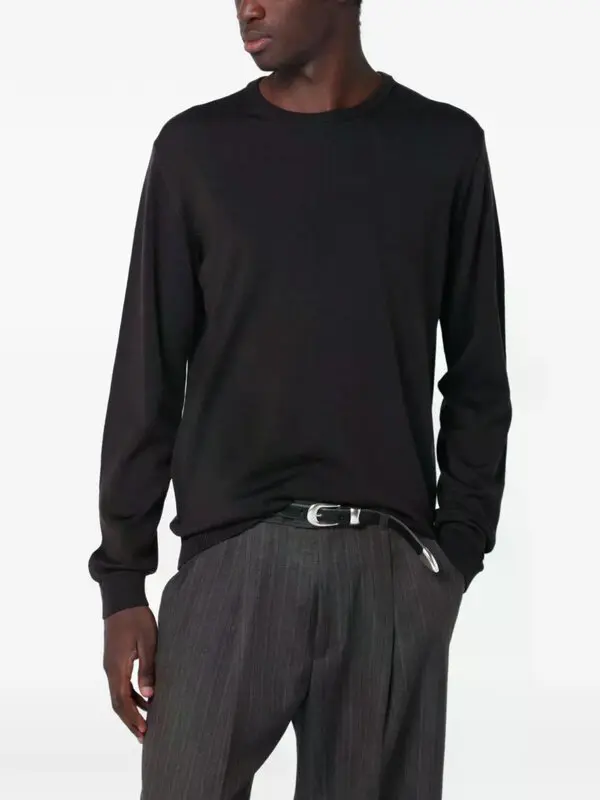 ROBERTO COLLINA Fine-knit Crew-neck Sweater
