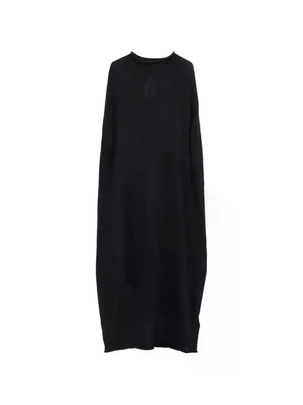 LAUREN MANOOGIAN Bottle Rolled-edge Sleeveless Midi Dress - Black