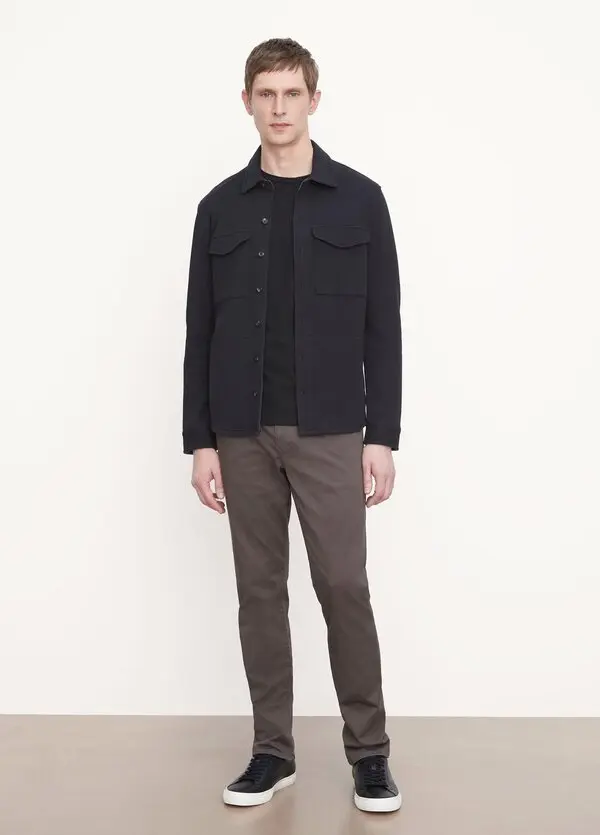 Vince Double-knit Overshirt Jacket