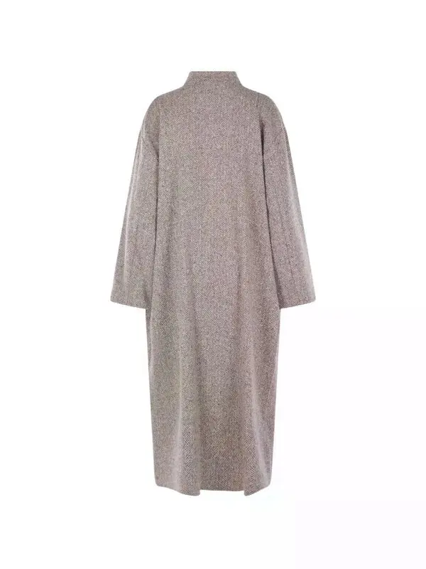 Dusan High-neck Herringbone Coat