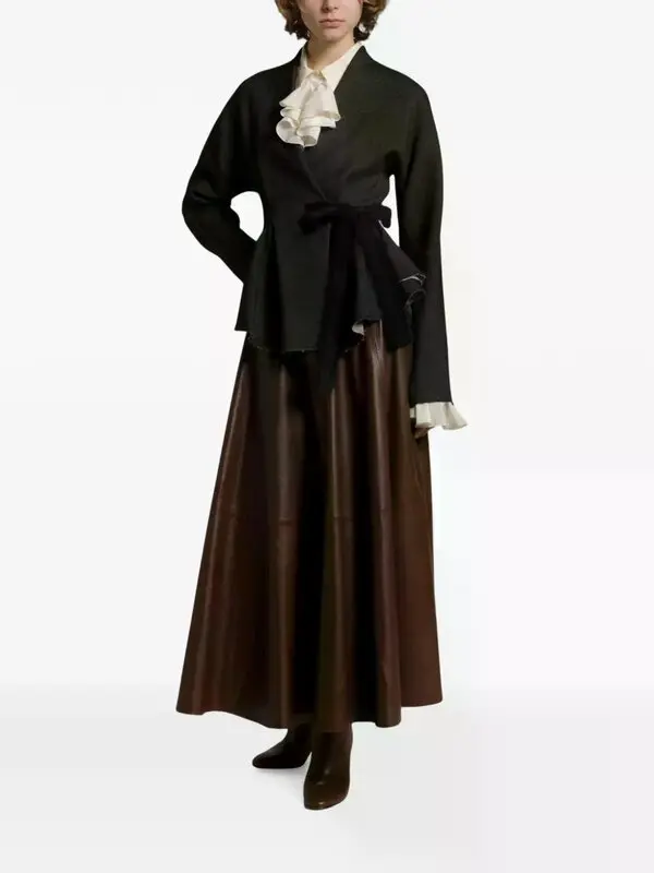 Alberta Ferretti Peplum Wrap Jacket