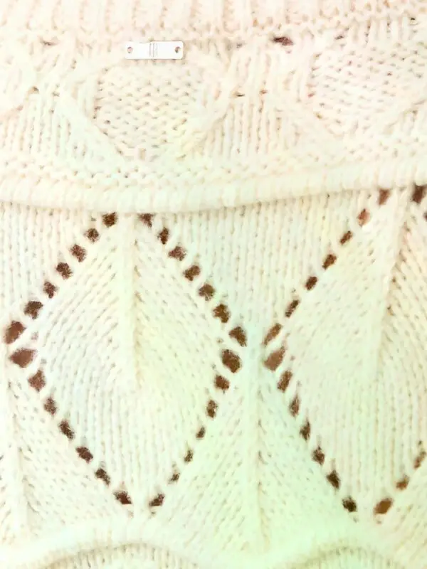 FRACOMINA Pointelle-knit Roll-neck Sweater