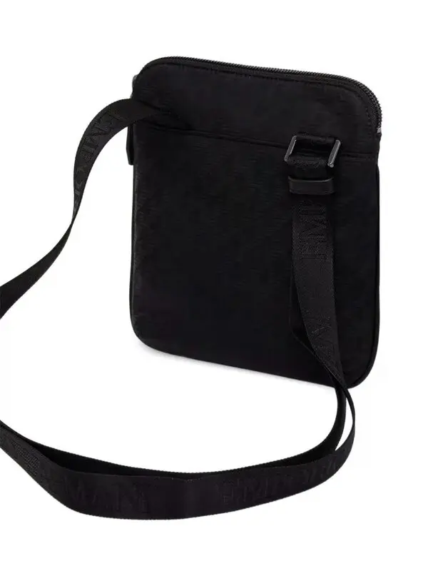 Emporio Armani Monogram-pattern Logo-plaque Messenger Bag
