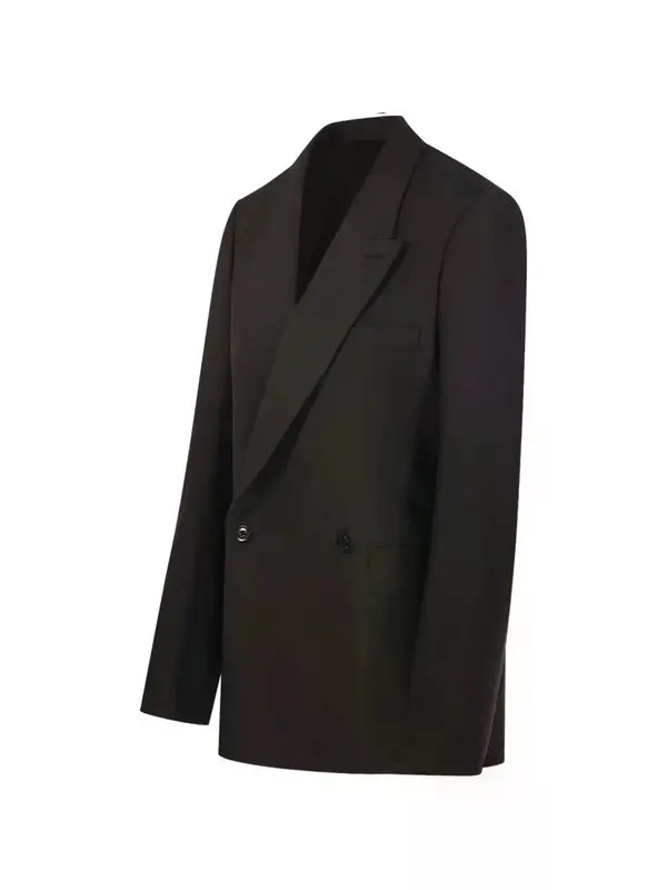 LEMAIRE Double-breasted Tailored Jacket In Tropical Wool Blend