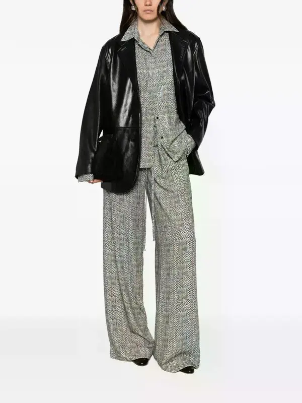 Ermanno Scervino Sequin-embellished Herringbone Shirt