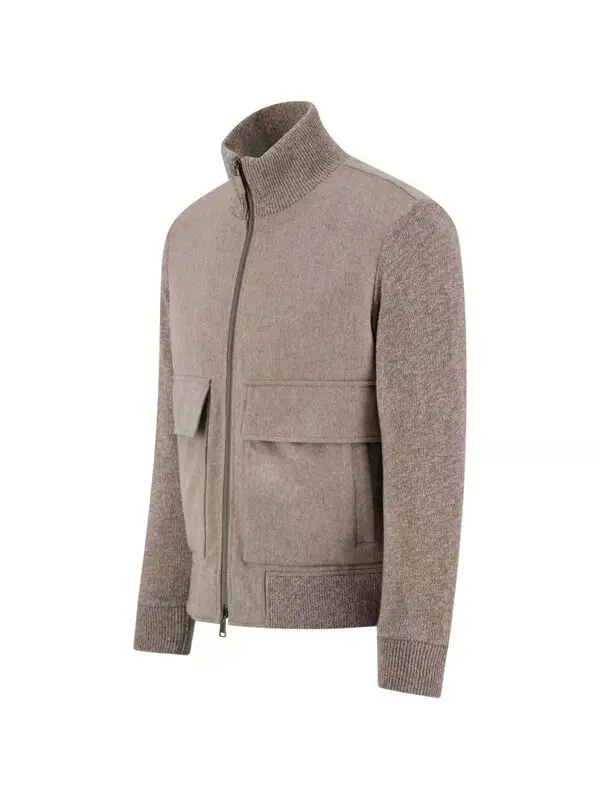 Paul & Shark Aliseo Zip-up Panelled Sweater