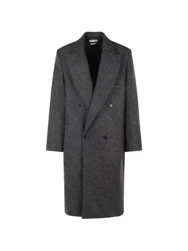 JW Anderson Crombie Double-breasted Wool Coat