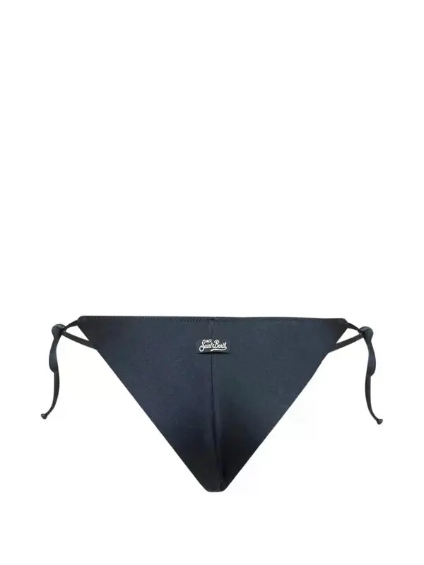 MC2 SAINT BARTH Marielle Plate Side-tie Bikini Bottoms - Grey