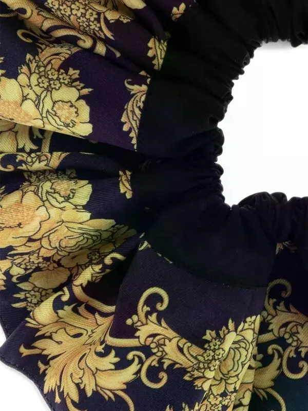 Versace Printed Cotton Poplin Scrunchie