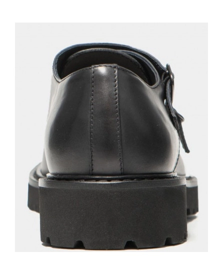 DOUCAL'S Double-buckle Almond Toe Monk Shoes