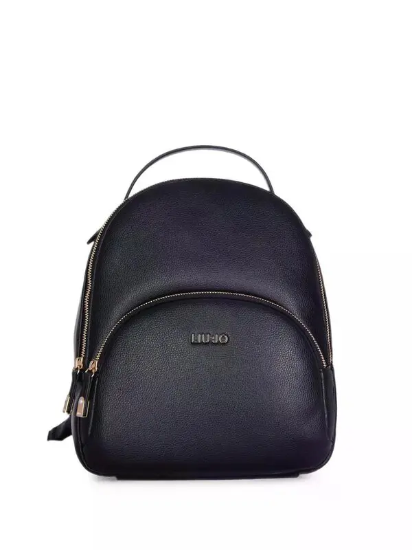 Liu Jo Grained-effect Logo-plaque Backpack