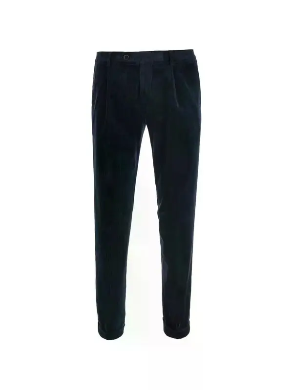 MICHAEL COAL Pleated Corduroy Trousers