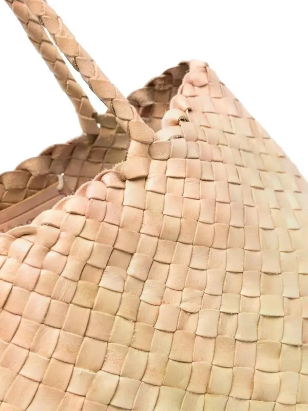 Dragon Diffusion Santa Croce Woven Leather Tote Bag