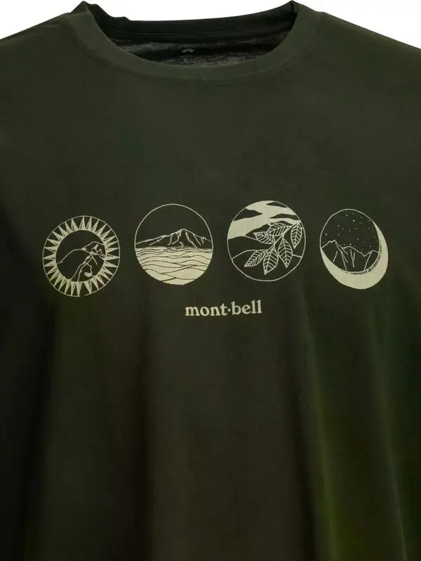 MONTBELL Wickron T Mountain Scenes Graphic-print T-shirt