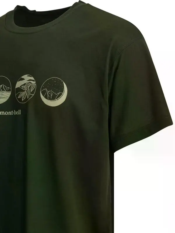 MONTBELL Wickron T Mountain Scenes Graphic-print T-shirt