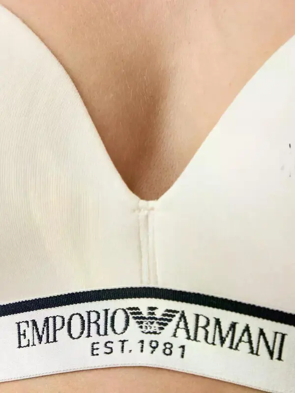 Emporio Armani Logo-tape Triangle Bra