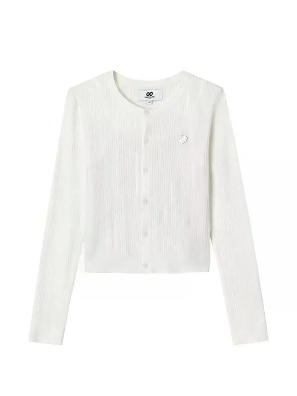 CHOCOOLATE Ribbed-knit Cardigan Set