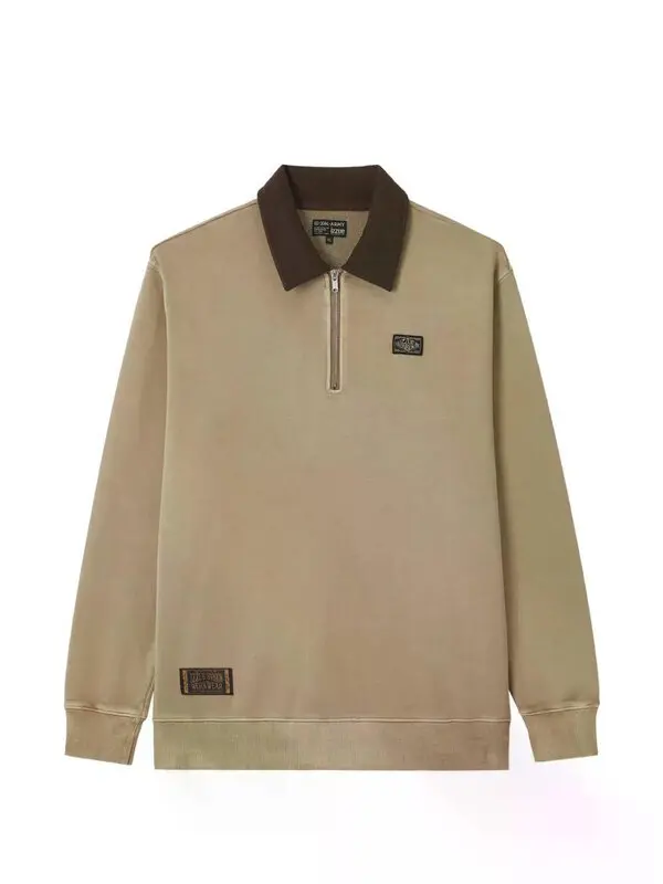 Izzue Quarter-zip Logo-patch Sweater