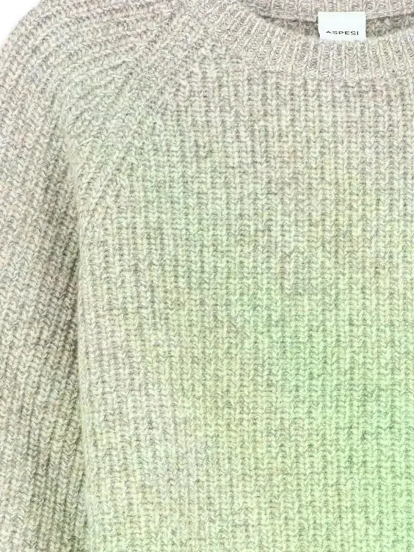 Aspesi Ribbed-knit Raglan-sleeve Sweater
