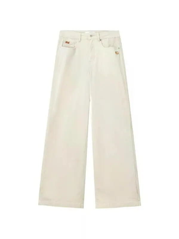 CHOCOOLATE Wide-leg Corduroy Trousers - Neutrals