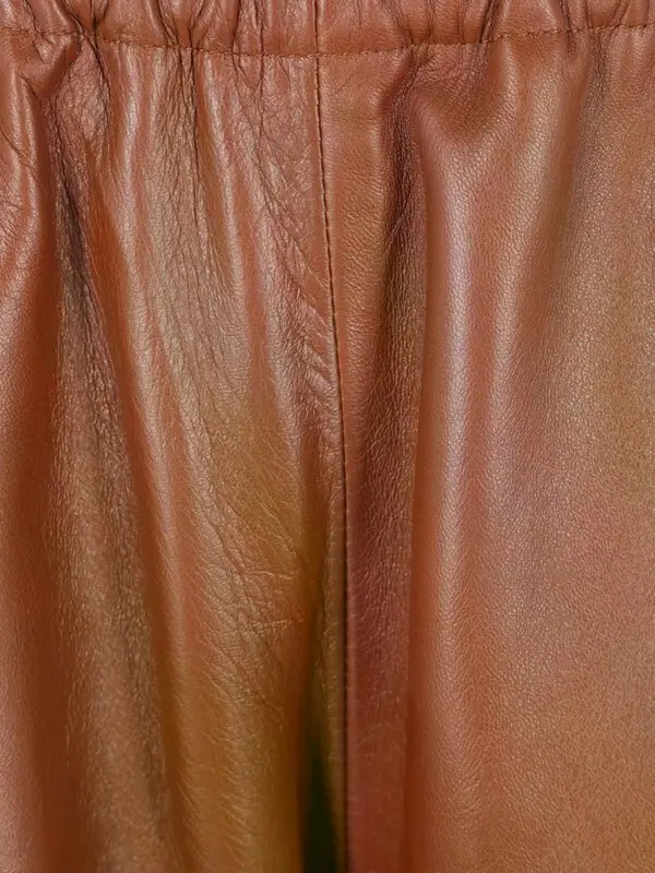 Dusan Elasticated Leather Trousers