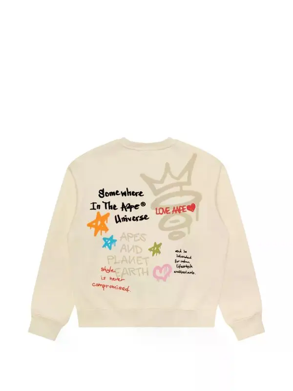 AAPE BY *A BATHING APE Graffiti-print Sweatshirt