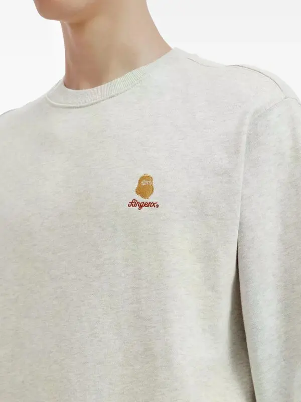 FINGERCROXX Logo-embroidered Patch-detail Sweater