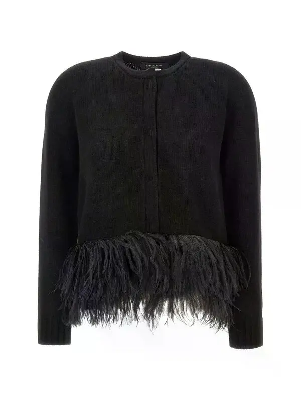 Fabiana Filippi Feather-trim Cardigan