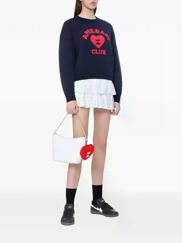 AAPE BY *A BATHING APE Intarsia-knit Logo Sweater