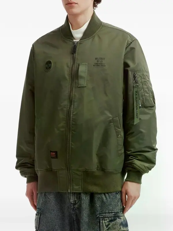 FINGERCROXX Logo-print Bomber Jacket