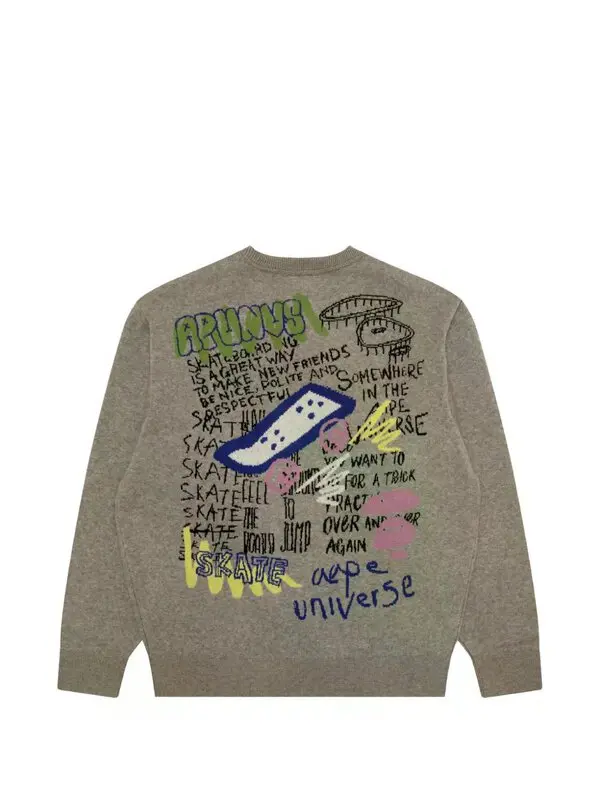 AAPE BY *A BATHING APE Graphic-intarsia Sweater