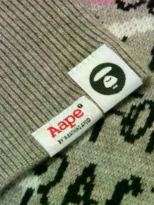 AAPE BY *A BATHING APE Graphic-intarsia Sweater