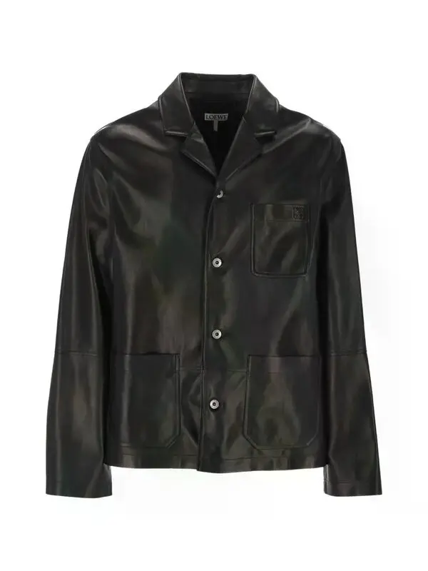 Loewe Leather Jacket - Black