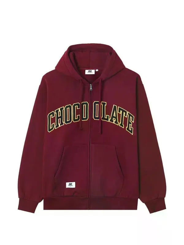 CHOCOOLATE Logo-print Zip-up Hoodie