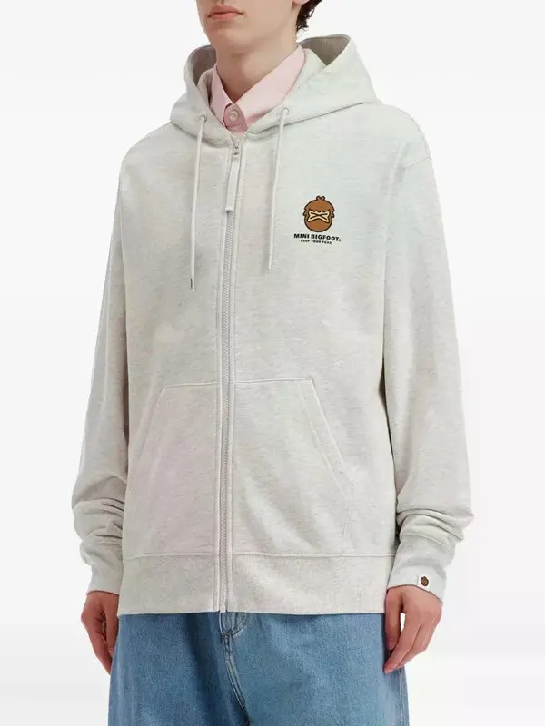 FINGERCROXX Mini Bigfoot Graphic-print Hoodie - Grey