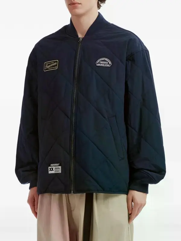 FINGERCROXX Quilted Logo-patch Jacket