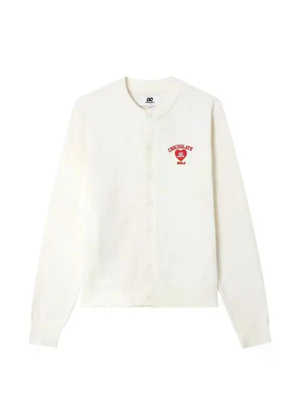 CHOCOOLATE Logo-embroidered Knit Cardigan
