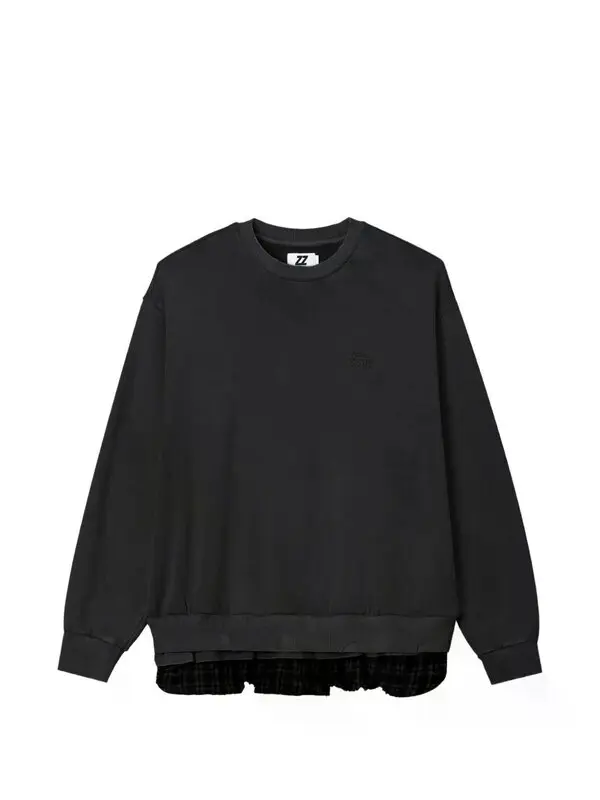 Izzue Layered-hem Logo-embroidered Sweater