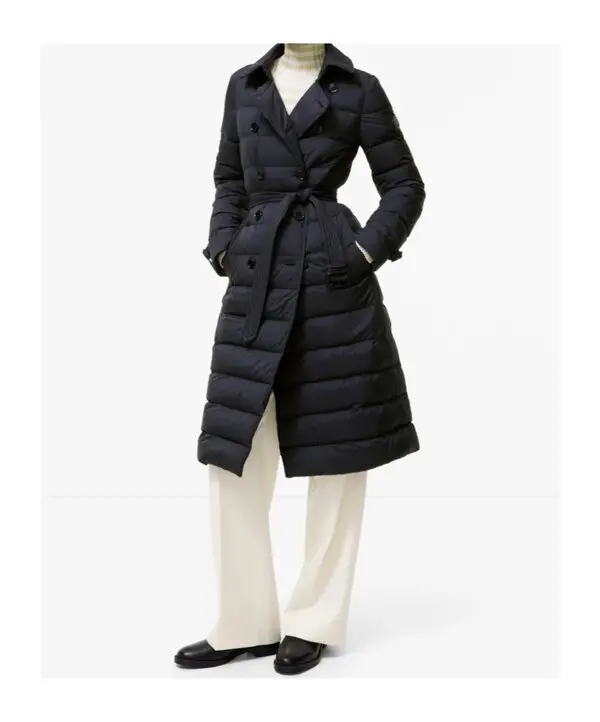 Burberry Long Nylon Audley Puffer Coat