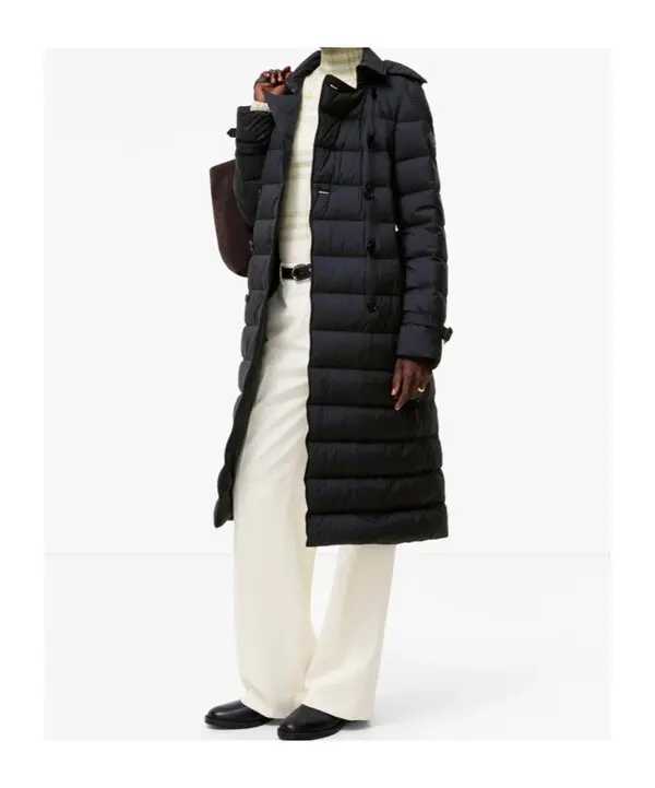 Burberry Long Nylon Audley Puffer Coat