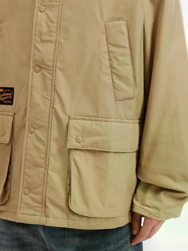 FINGERCROXX Corduroy-collar Raglan-sleeve Jacket