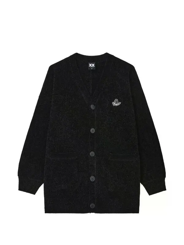 FINGERCROXX Logo-patch V-neck Cardigan