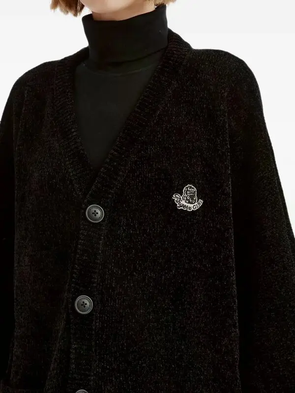 FINGERCROXX Logo-patch V-neck Cardigan