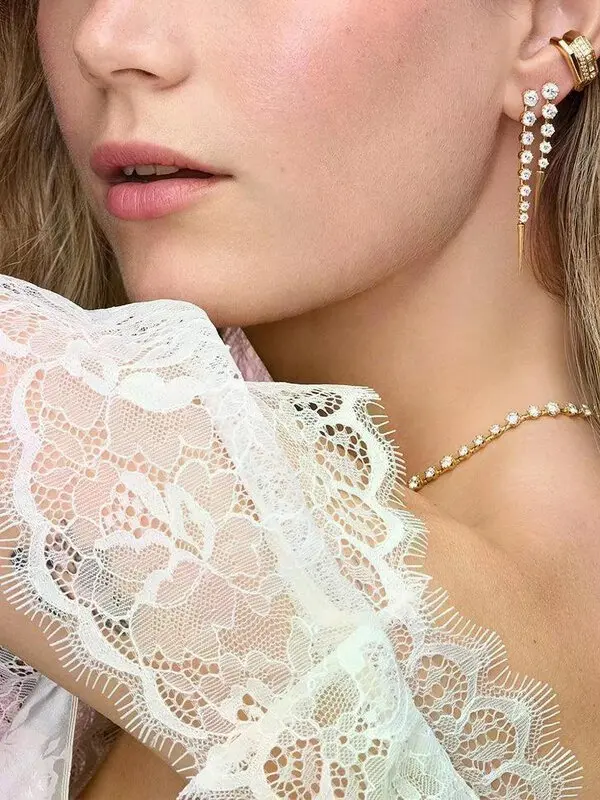 Sorellina Quill Diamond Drop Earrings