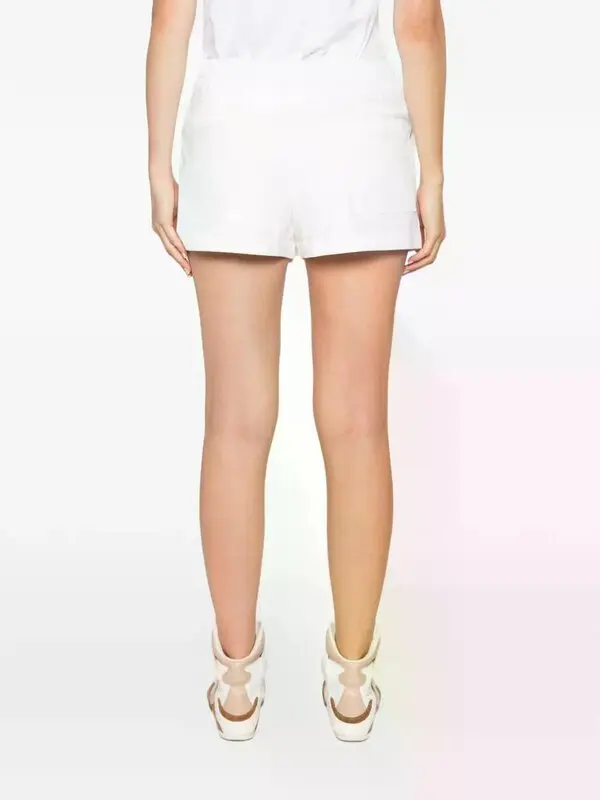 Sporty & Rich Logo-embroidered Elasticated Shorts
