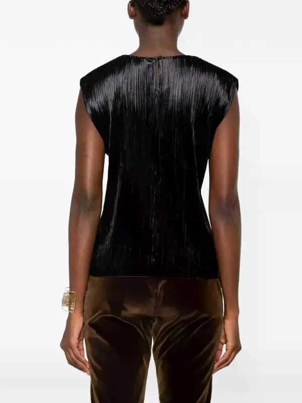 FORTE_FORTE Sleeveless Velvet Blouse