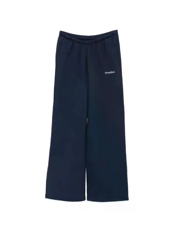 Sporty & Rich Logo-embroidered Track Pants - Blue