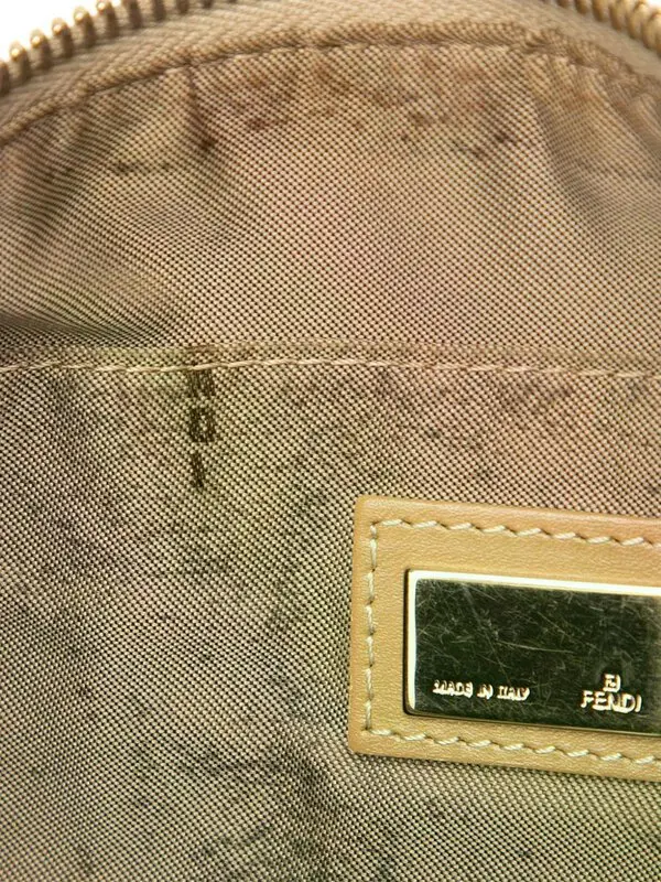Fendi 2000-2010 Zucchino Canvas Pochette Shoulder Bag