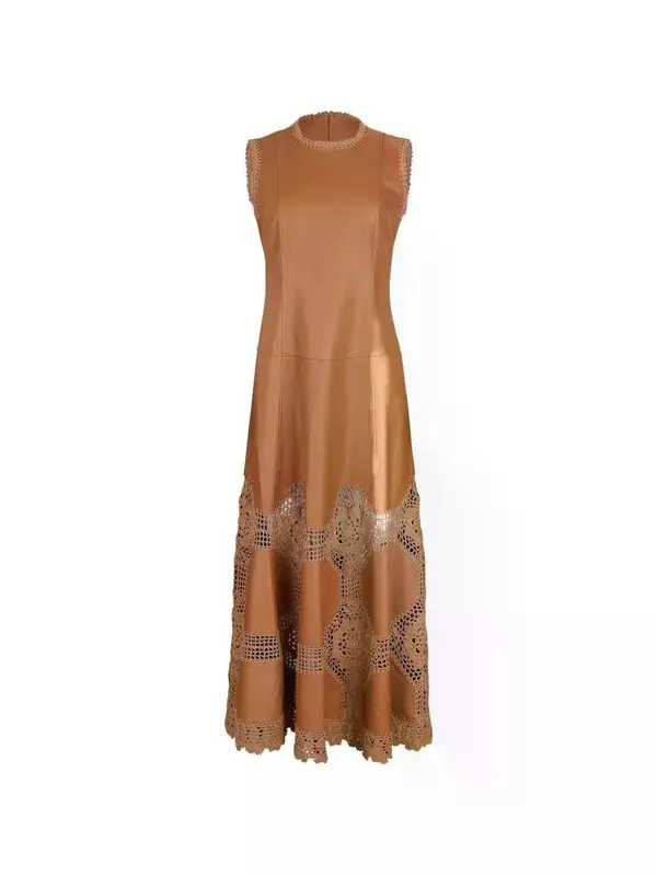 Ulla Johnson Ilana Leather Midi Dress